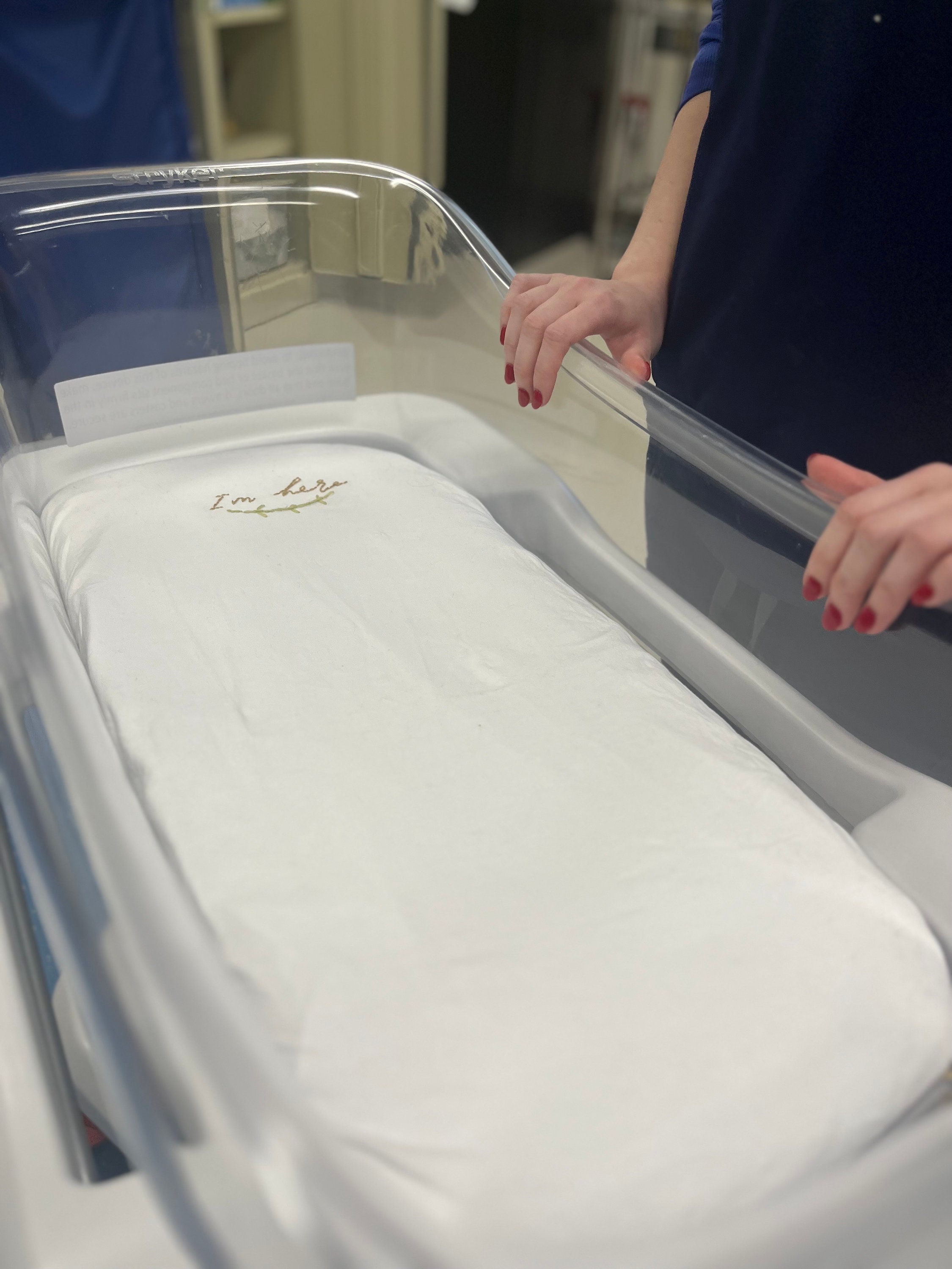 Hand Embroidered Bassinet Sheet, Personalized Bassinet Sheet, Custom ...