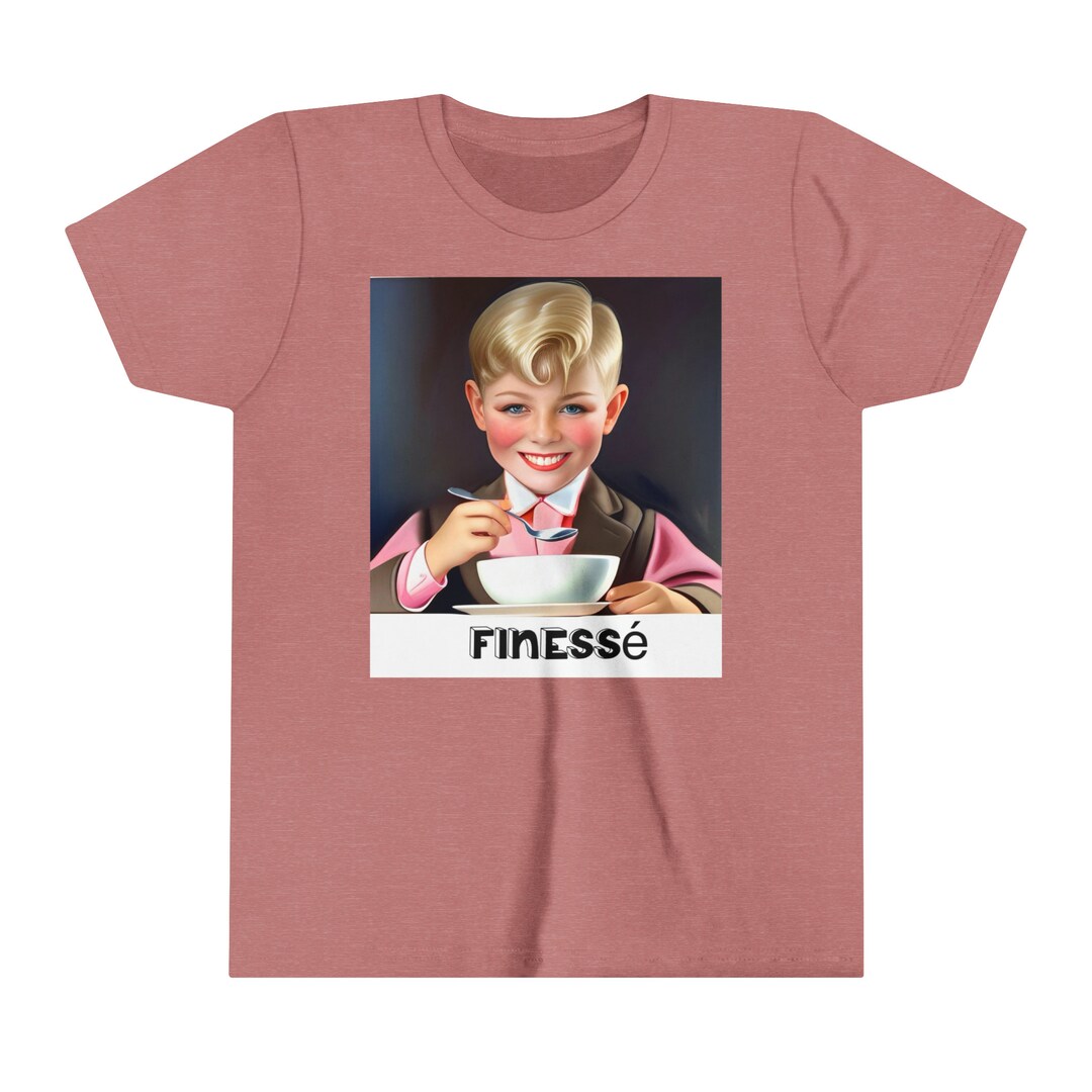 Finesse Humorous Funny Retro Vintage Style Animated Youth Short Sleeve ...