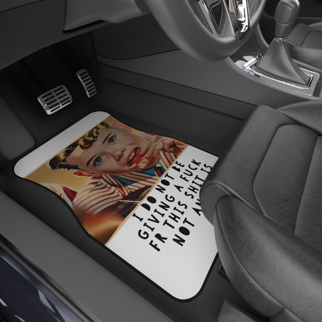 I Dont Care Graphic Print Retro Vintage Style 1950s Inspired Y2k Car ...