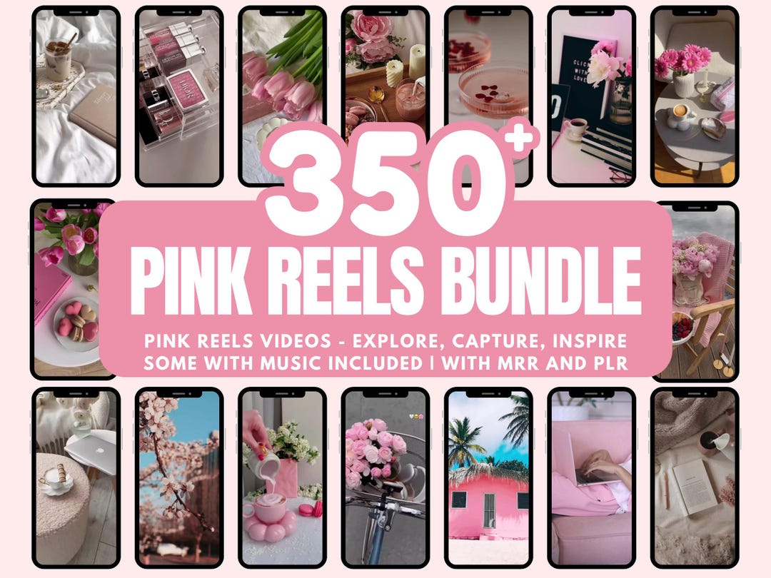 350+ Faceless Pink Reels Bundle Faceless Pink Coquette Reels Pink ...