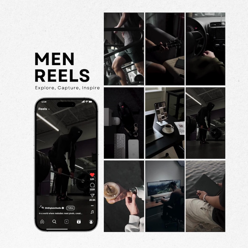 Aesthetic Male Reels - Etsy