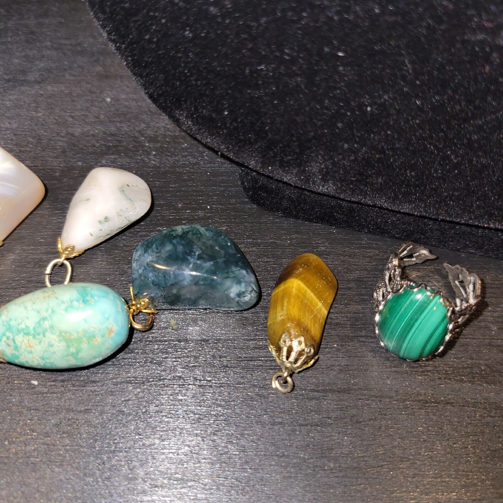 Stone Jewelry Lot 23 Pcs, Necklaces, Bracelet, Earrings, Pendants ...