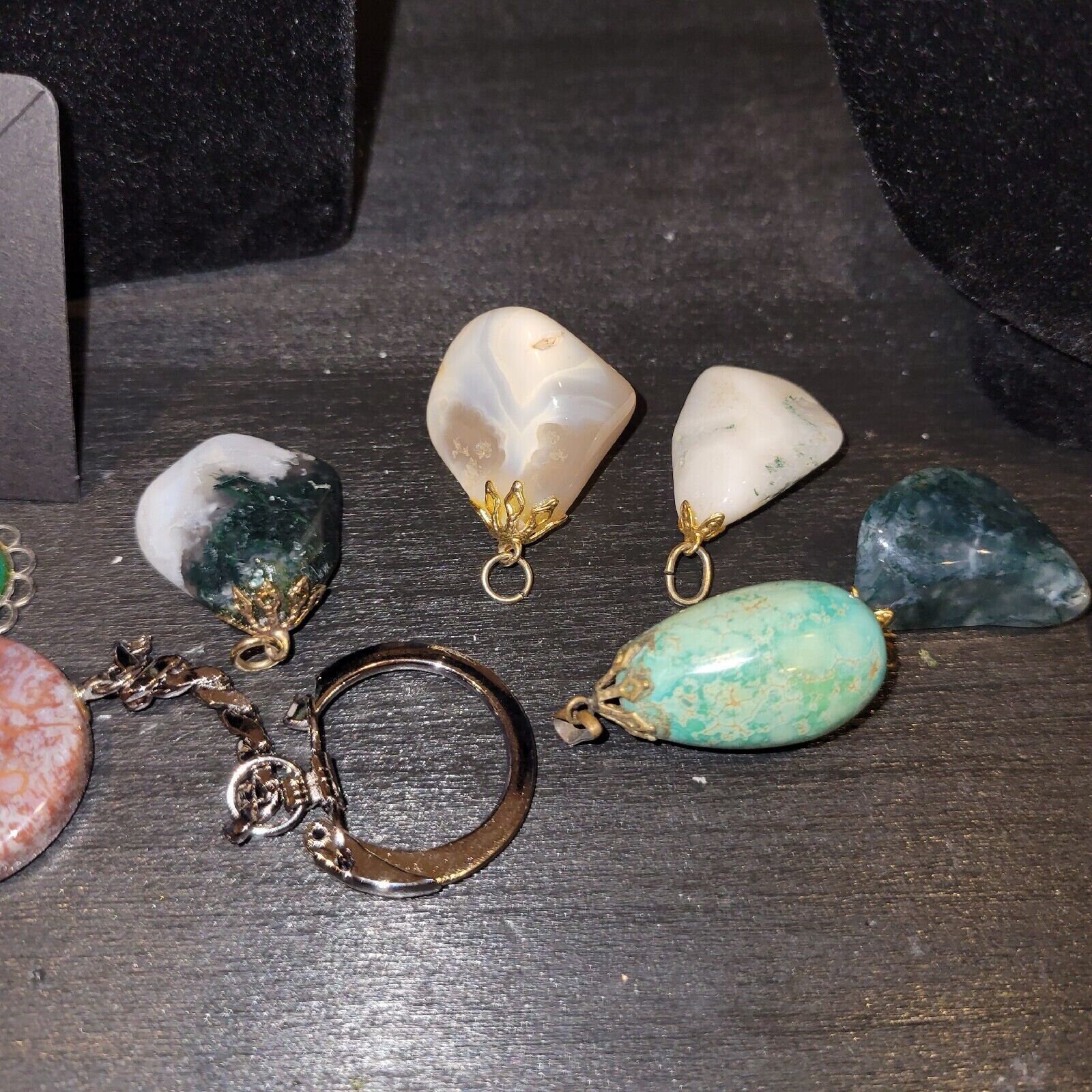Stone Jewelry Lot 23 Pcs, Necklaces, Bracelet, Earrings, Pendants ...