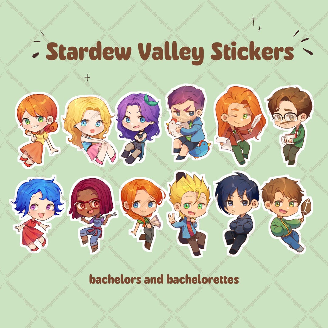 Stardew Valley Stickers Set - Etsy