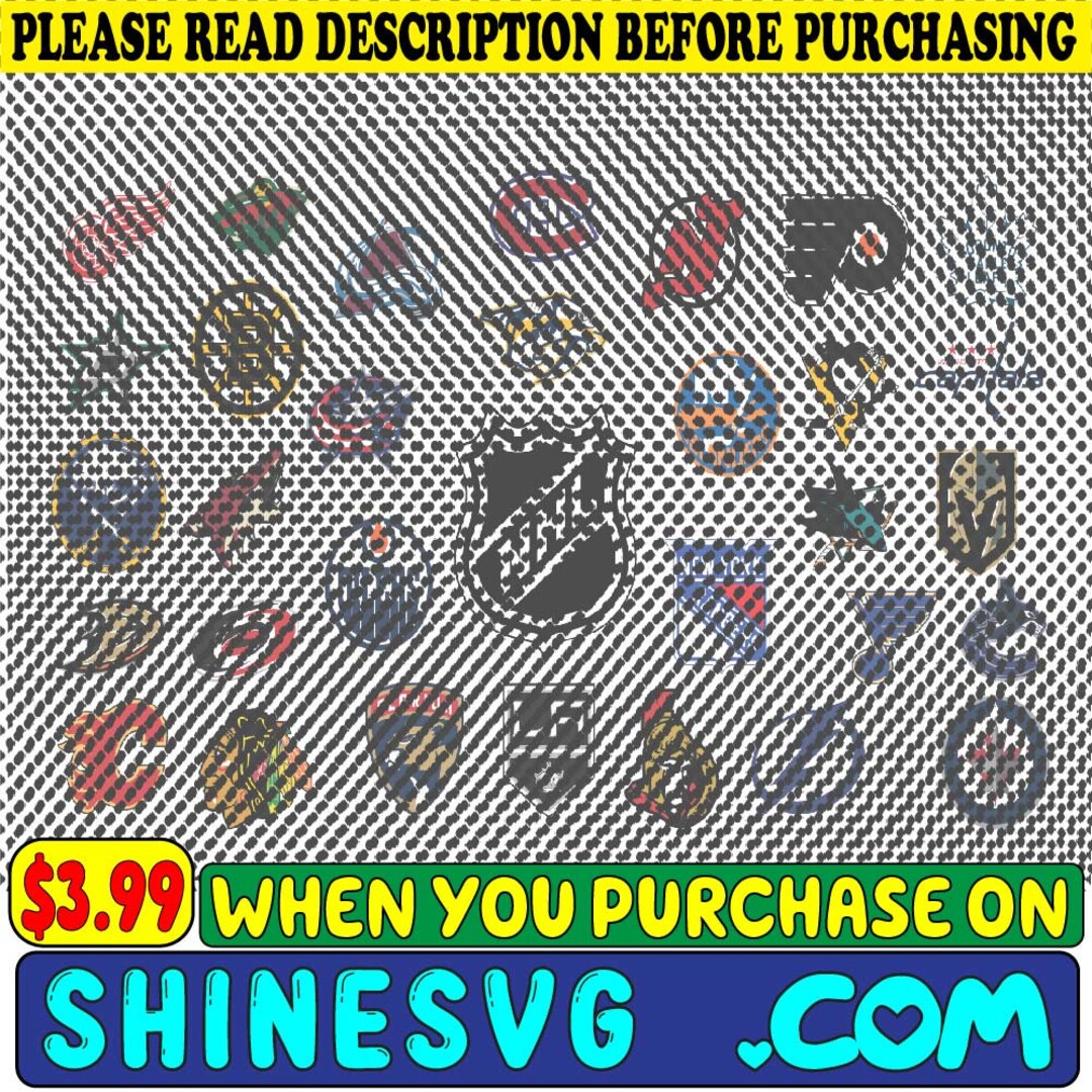NHL Logo Svg Bundle, Hockey League Logo, NHL Logo NHL Svg Vector ...