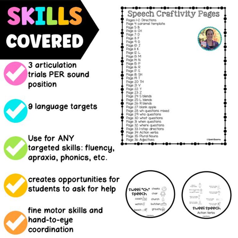 Fall Caramel Candy Apple Speech Therapy Craft Language Articulation ...