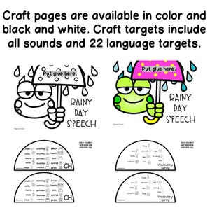 Spring Speech Language Therapy Craft: Frog Topic Maintenance and ...