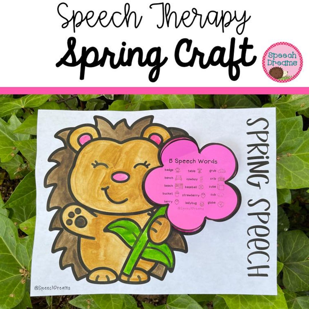 Spring Speech Therapy Craft: Articulation Language | Early Intervention ...