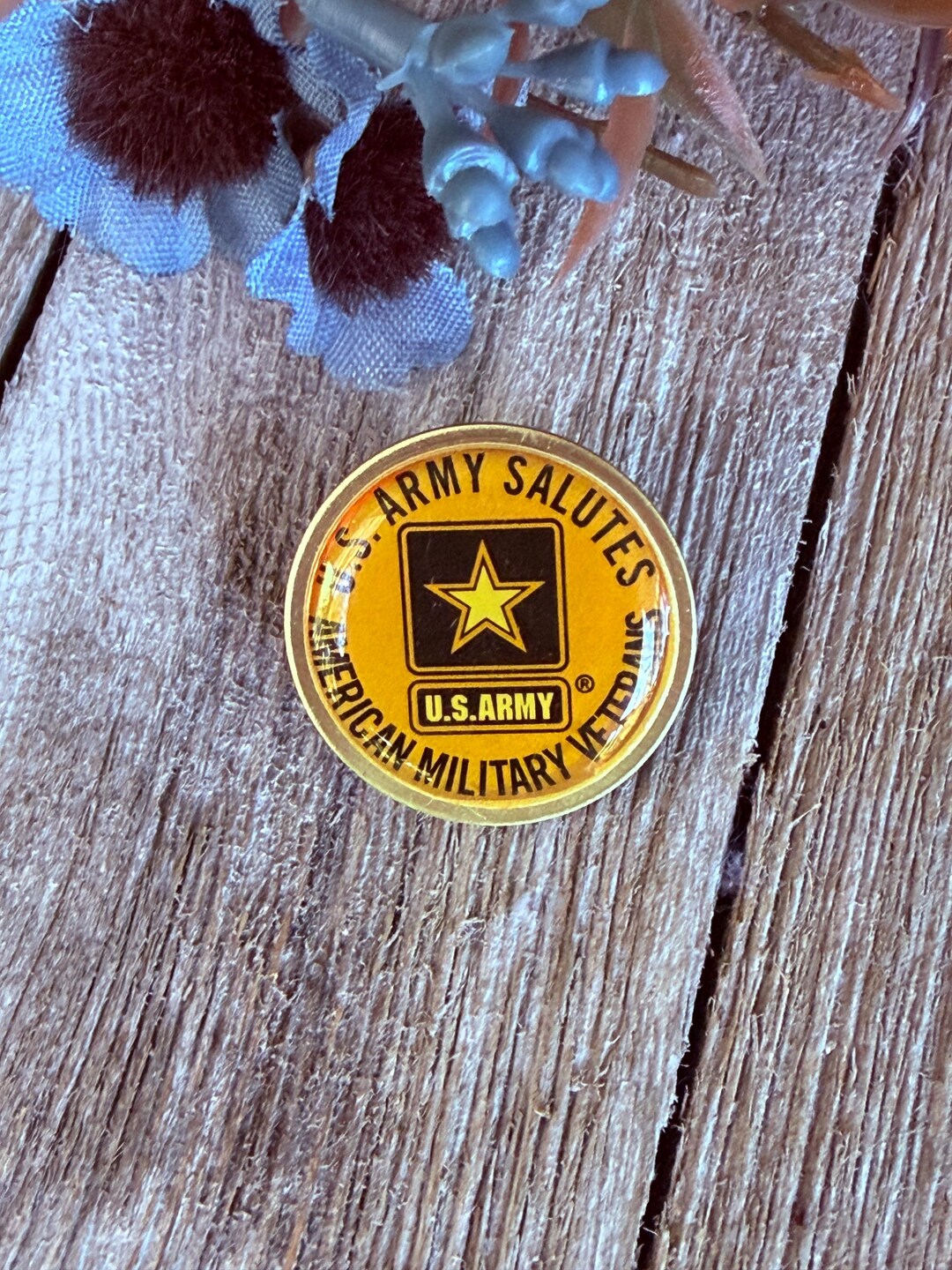 U.S. Army Salutes Pin Vintage American Military Tribute 0.75” Round - Etsy