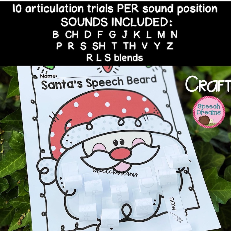 Christmas Craft for Speech Therapy: Santa Sequencing Categories ...