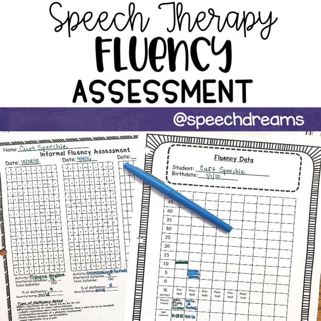 Fluency Informal Assessment for Stuttering | Data Collection ...