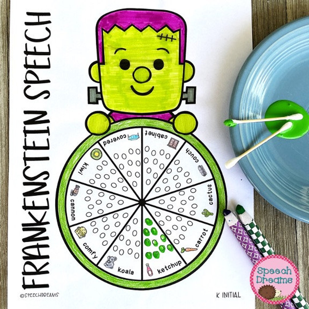 Halloween Speech Therapy Activity 100 Trials: S L R Blends Plus More ...