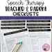Speech Therapy Classroom Observation Quick Data Collection Checklist ...