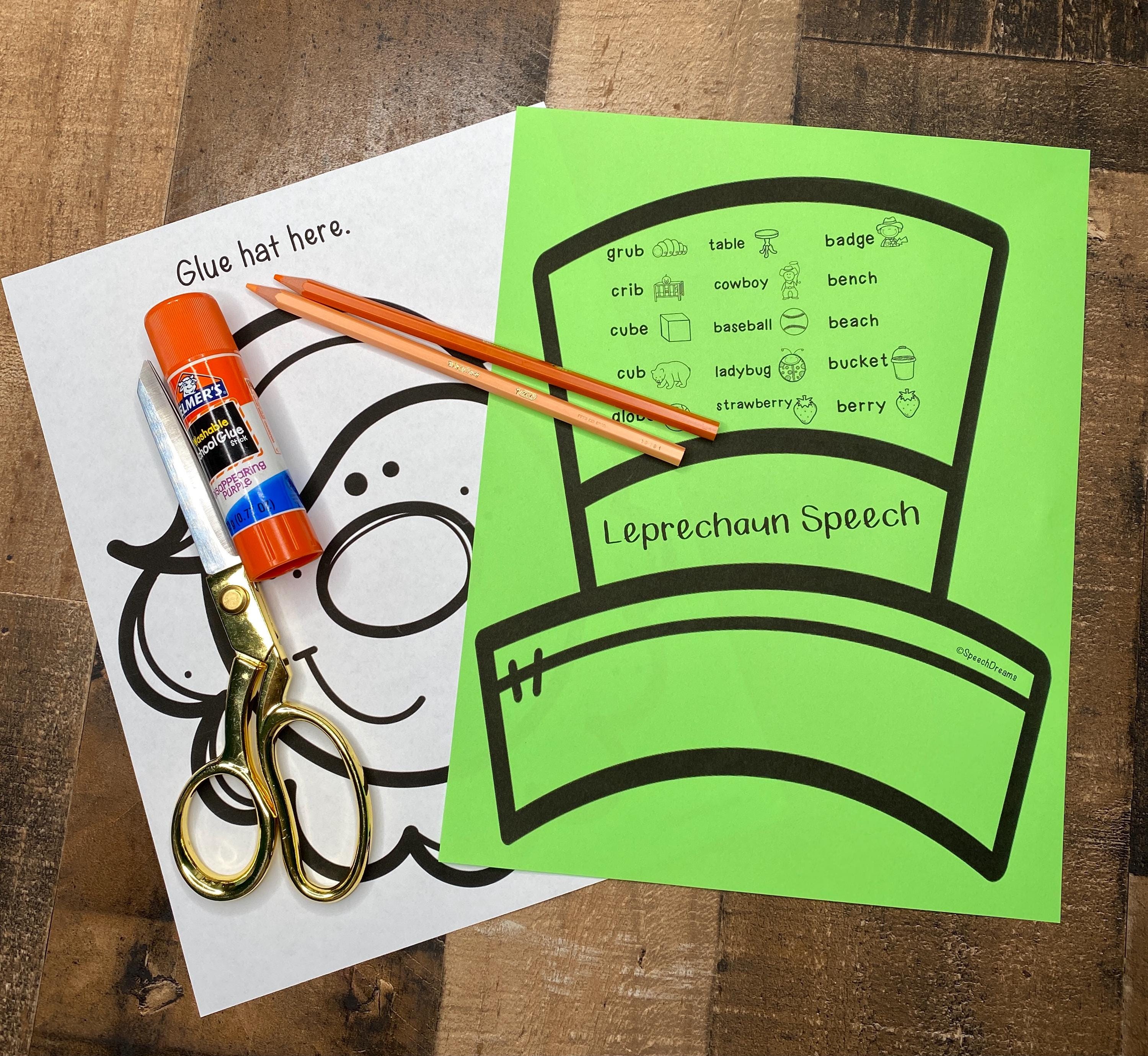 St. Patrick's Day Speech and Language Therapy Leprechaun Craft ...
