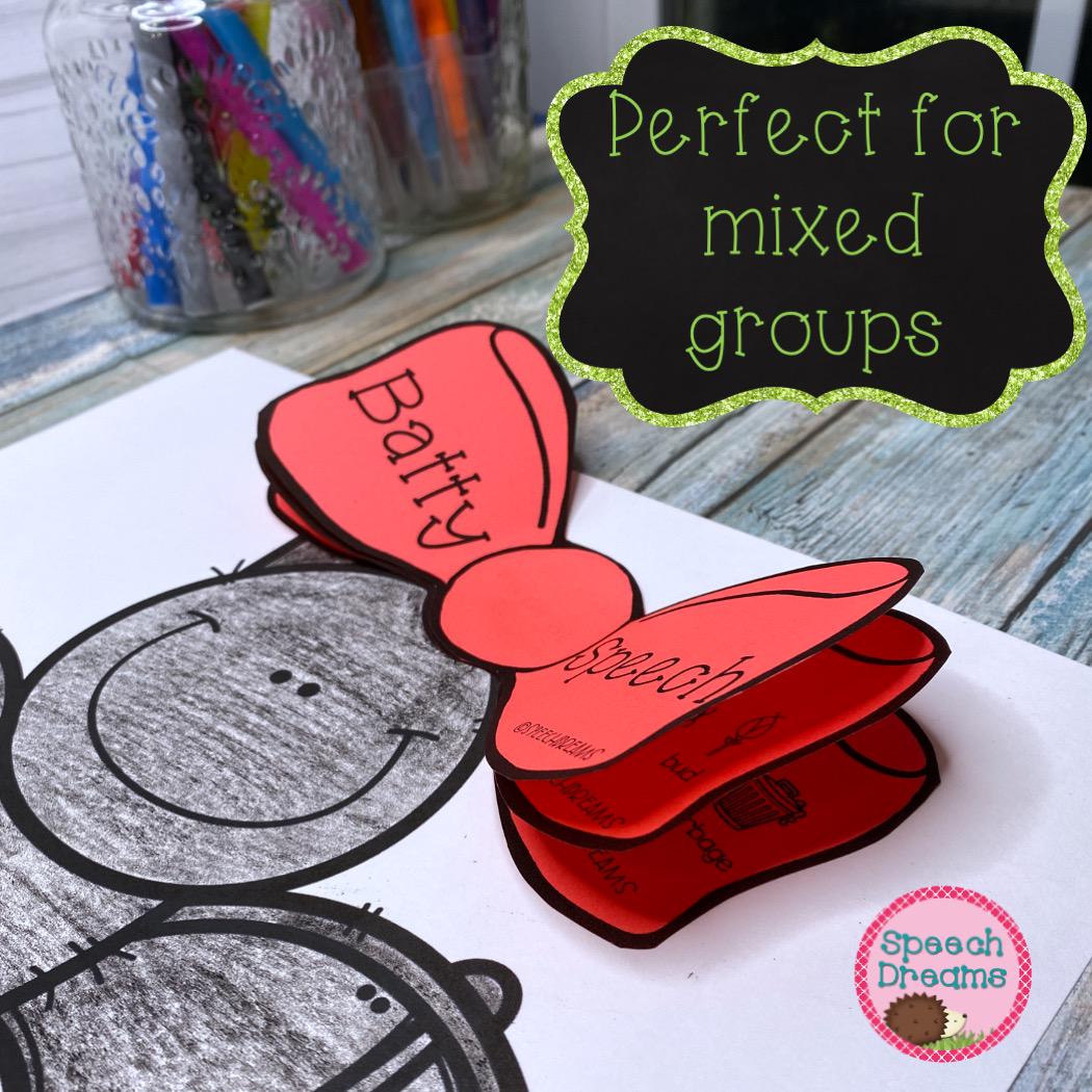 Halloween Speech Therapy Craft Bat: Action Verbs Homonyms Homophones ...