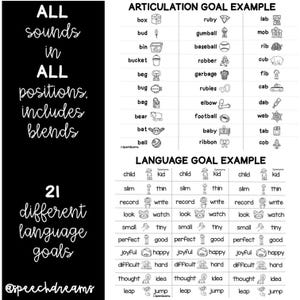 Fall Speech Therapy Scarecrow Articulation Craft With Language Goals ...