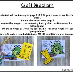 Frog Speech Therapy Craft: Articulation & Language Intervention - Etsy