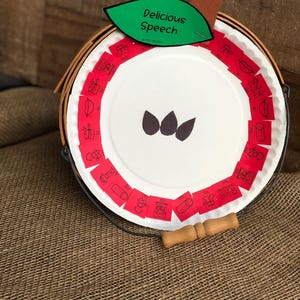 Fall Apple Speech Therapy Craft Language Articulation Back to School - Etsy
