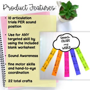 St. Patrick's Day Speech Therapy Craft Rainbow Articulation and ...