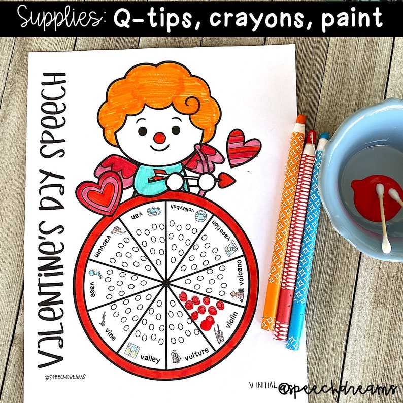 Valentines Day Speech Therapy 100 Trials: NG Y and Verbs - Etsy