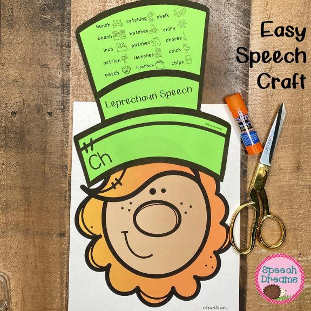St. Patrick's Day Speech and Language Therapy Leprechaun Craft ...