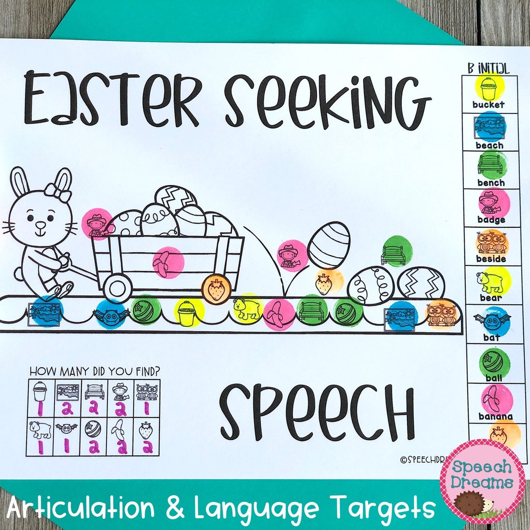 Easter Speech Therapy Seek and Find: Object Function Sequencing and ...