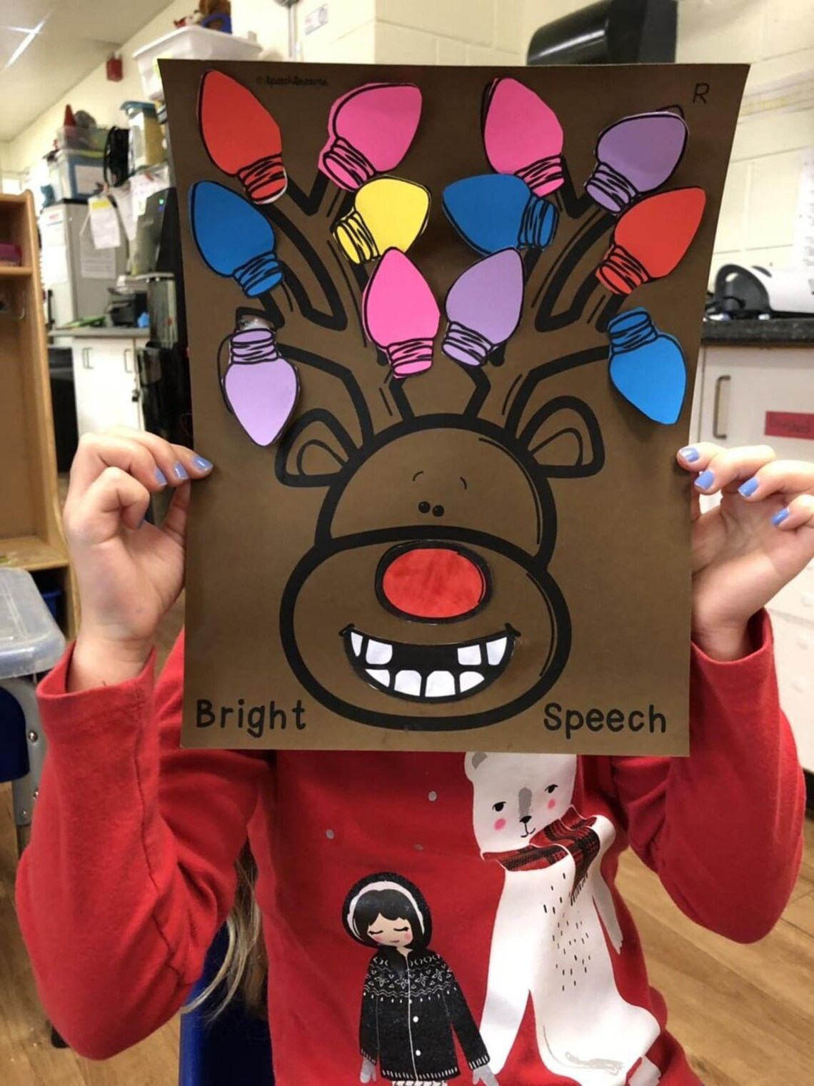 Christmas Speech Therapy Activity Reindeer Articulation and Language ...