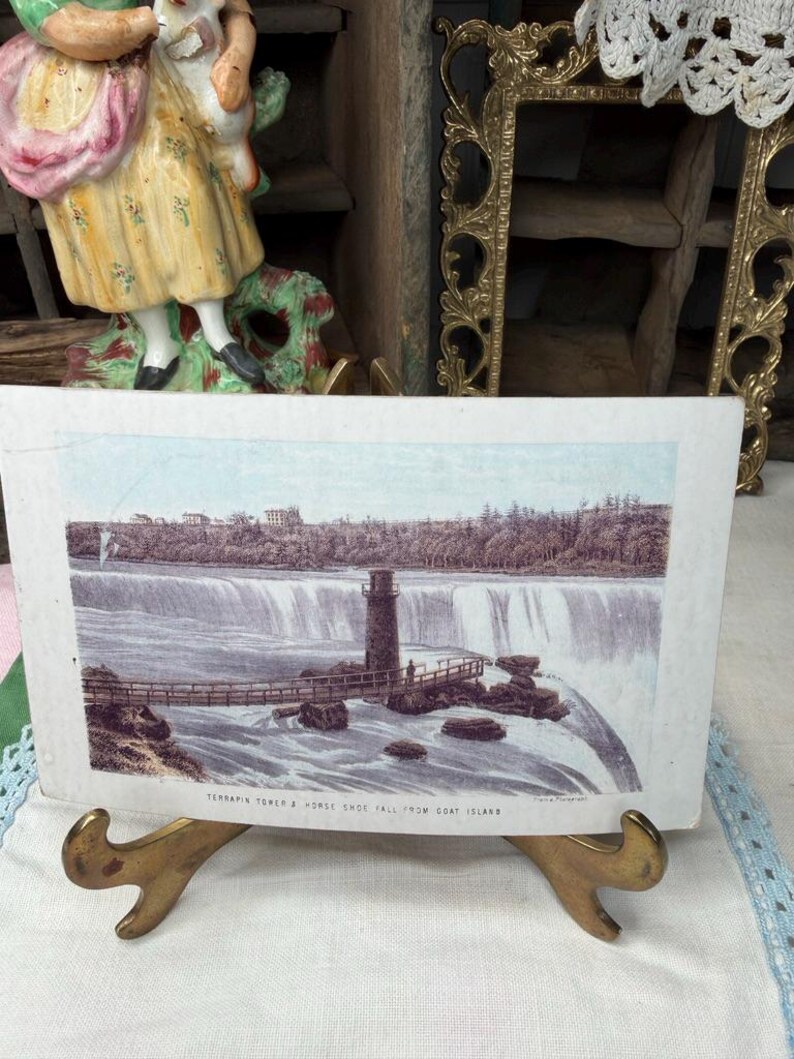 19th Century Niagara Falls Print – Horseshoe Falls & Terrapin Tower ...