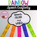 St. Patrick's Day Speech Therapy Craft Rainbow Articulation and ...