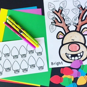 Christmas Speech Therapy Activity Reindeer Articulation and Language ...