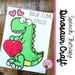 Valentines Day Speech Language Therapy Activity | Dinosaur: Early ...