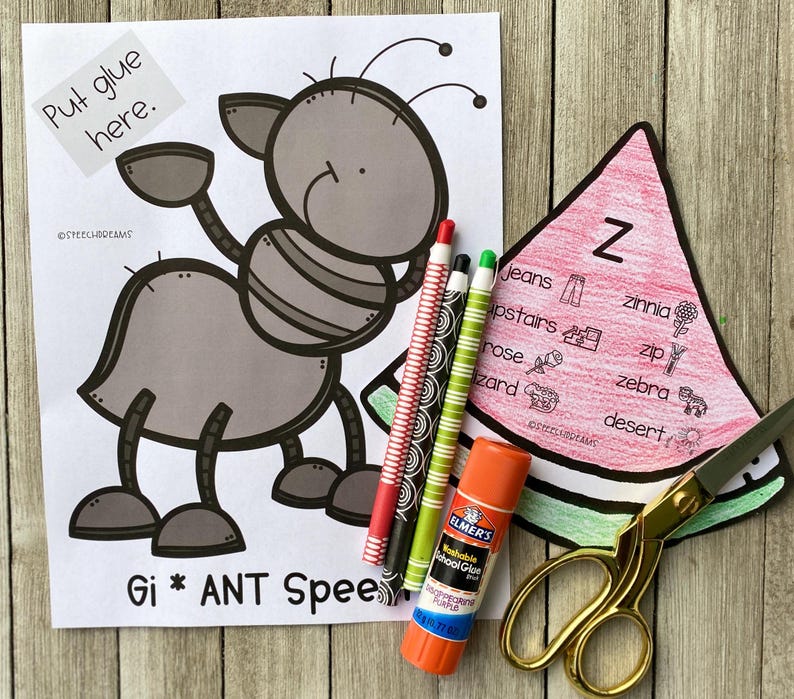 Summer Speech Therapy Craft for Articulation and Language Intervention ...