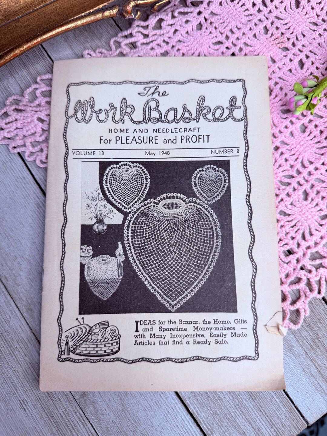 Vintage Workbasket Patterns May 1948 Magazine Booklet Volume 13 Number ...