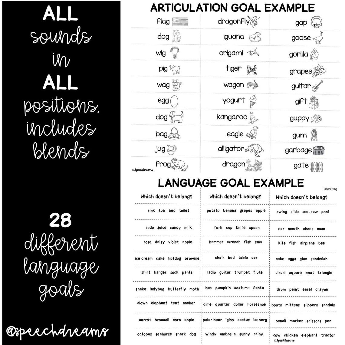Christmas Craft for Speech Therapy: Santa Sequencing Categories ...