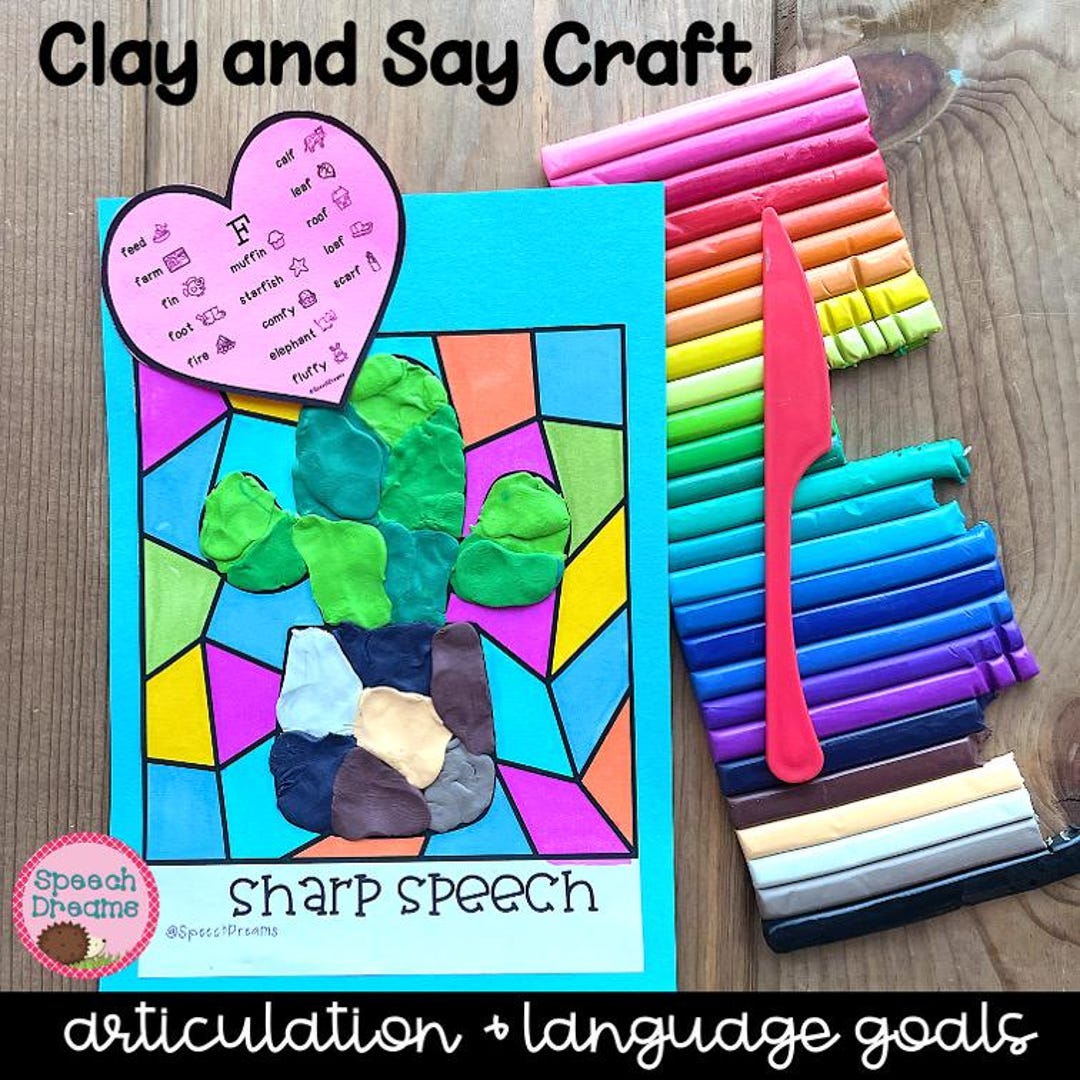 Speech Therapy Craft Articulation and Language: Clay Cactus Upper ...