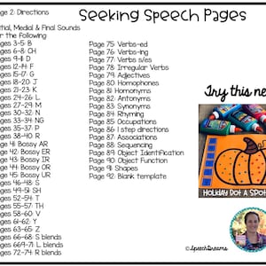 Back to School Speech Therapy Activity With Associations Verbs Vocalic ...