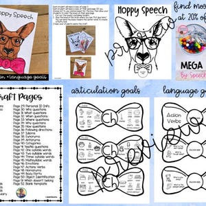 Speech Therapy Craft Kangaroo: Action Verbs Homonyms Homophones Game ...