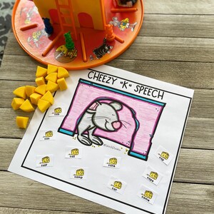 Speech and Language Therapy Mouse Cheese Worksheets Game Companion ...