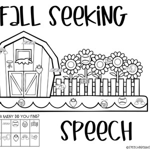 Fall Interactive Worksheets for Speech Therapy: Vocabulary Synonyms and ...