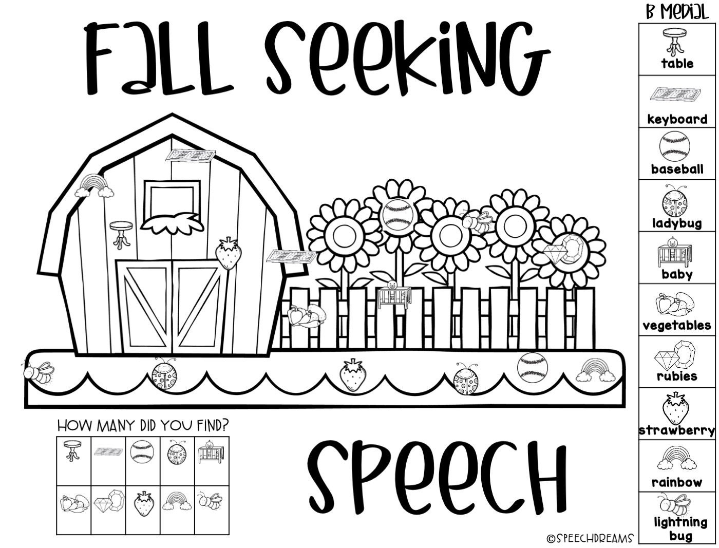 Fall Interactive Worksheets for Speech Therapy: Vocabulary Synonyms and ...