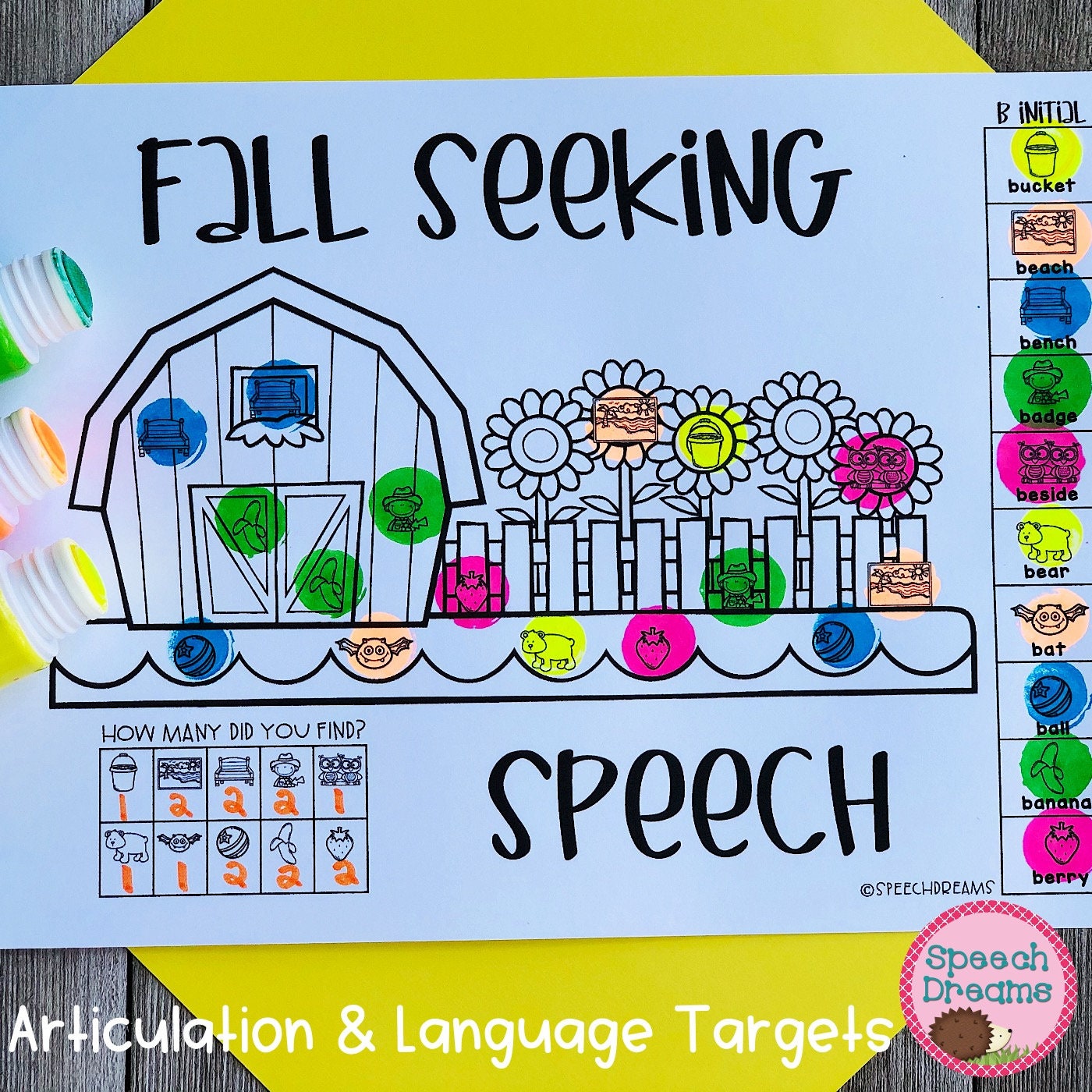 Fall Interactive Worksheets for Speech Therapy: Vocabulary Synonyms and ...