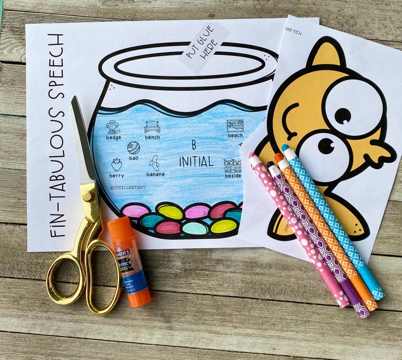 Fish Speech Language Therapy Craft: Classifying Vocabulary Counting ...