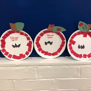 Fall Apple Speech Therapy Craft Language Articulation Back to School - Etsy