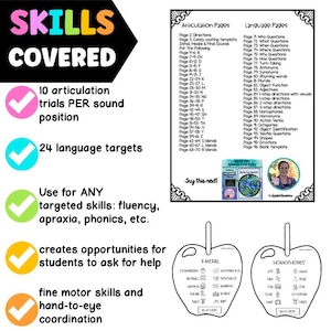 Fall Candy Apple Speech Therapy Craft Language Articulation Back to ...