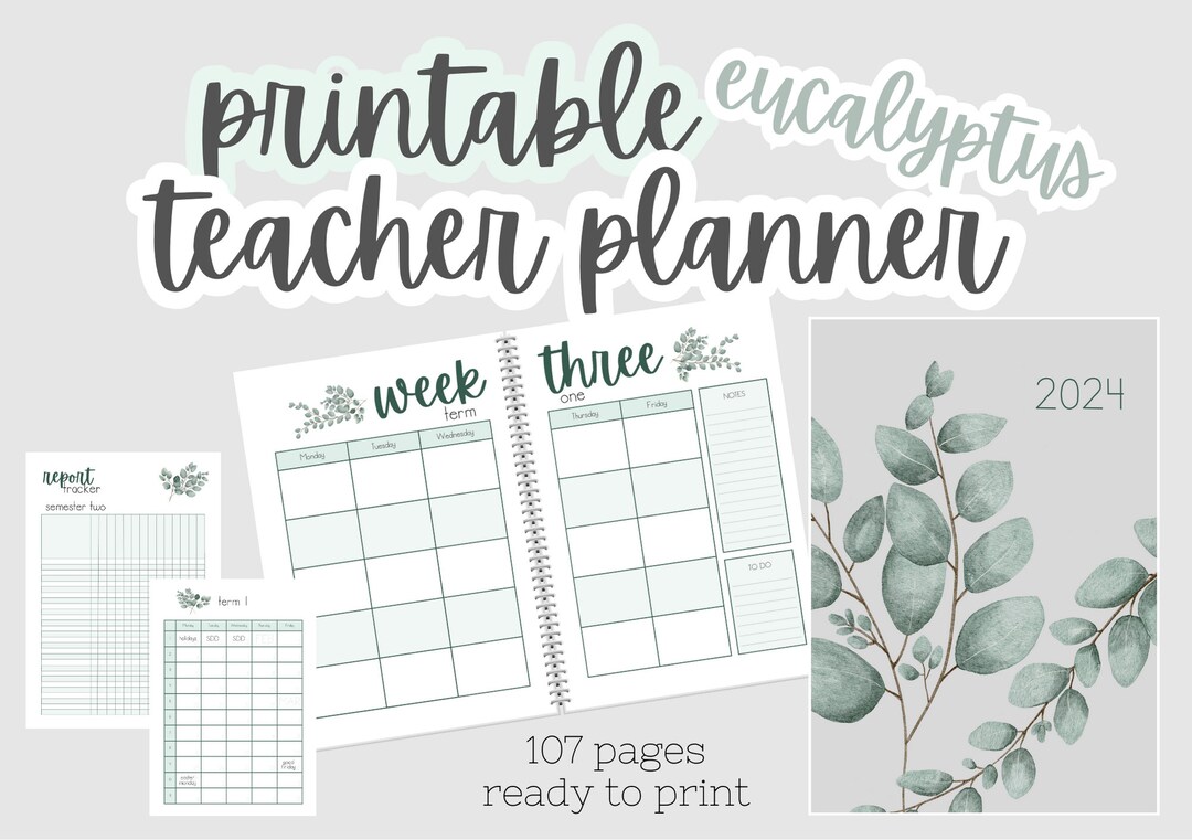 NSW Printable Teacher Planner Diary Organiser Day Book 2024 School Year ...