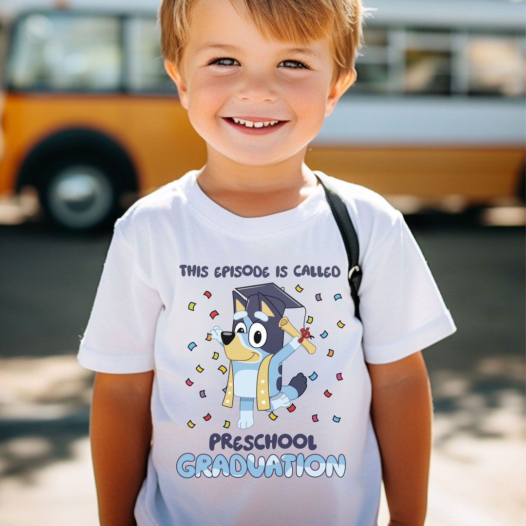 Custom Bluey Graduation Shirt, Personalized Bluey School, Bluey ...