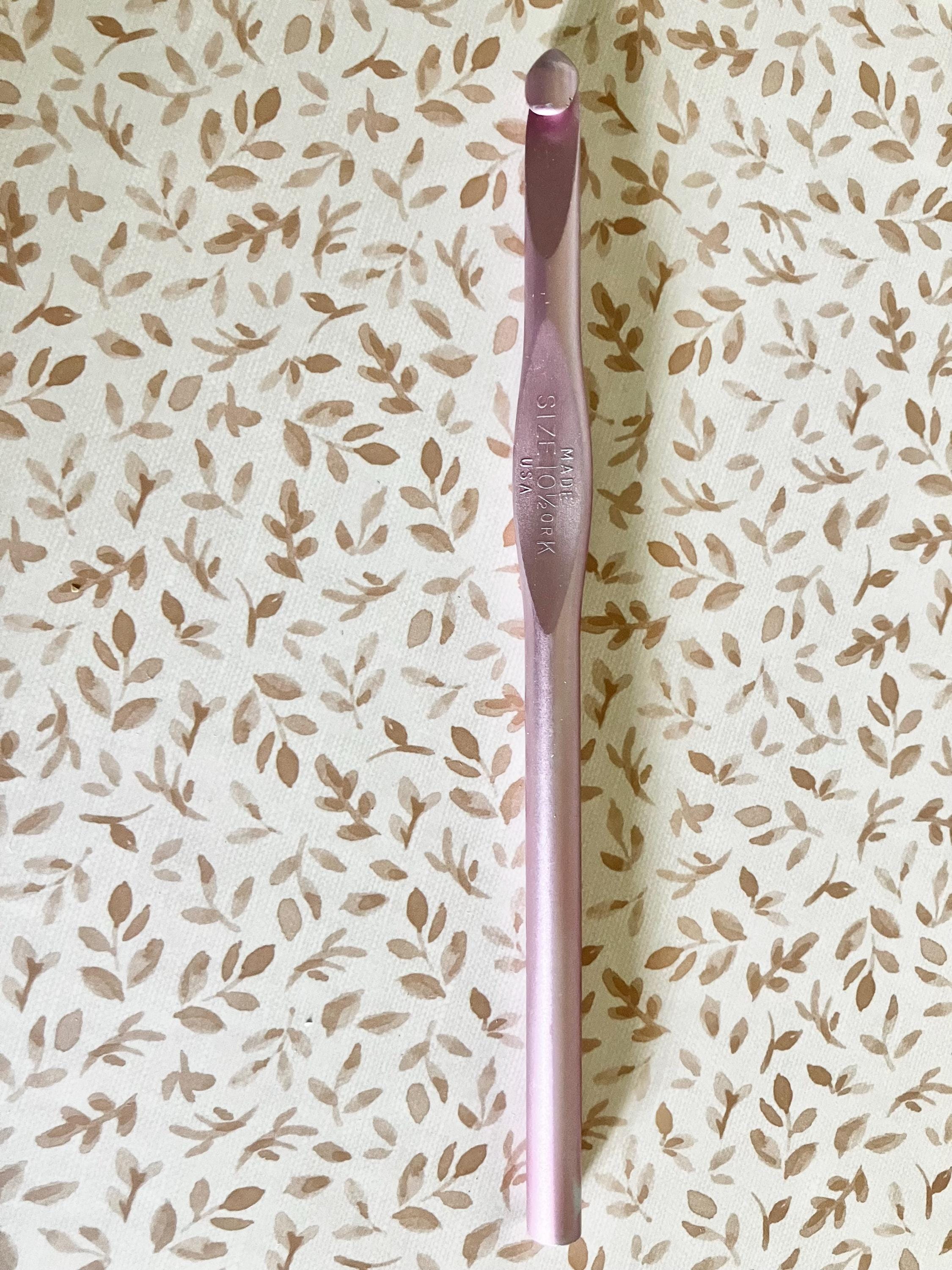 Vintage Susan Bates Crochet Hook-silveramlum Aluminum Inline Crochet ...