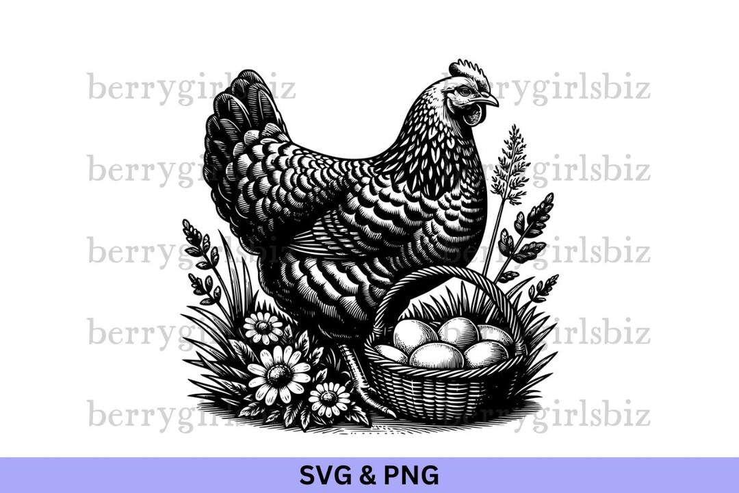 Chicken SVG PNG, Chicken and Eggs, Chicken Svg, Chicken Png, Chicken ...