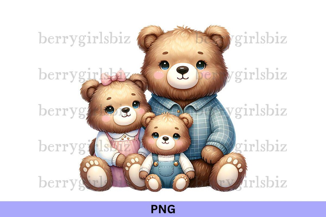 Bear Family PNG, Bear PNG, Bear Family Picture, Bear Family Portrait ...