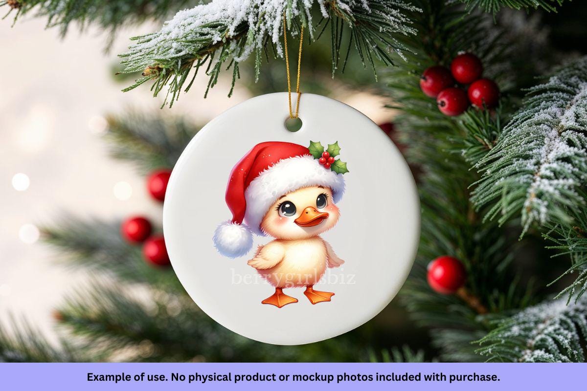Baby Duck PNG, Duck PNG, Little Duck PNG, Christmas Duck Png, Cute Duck ...